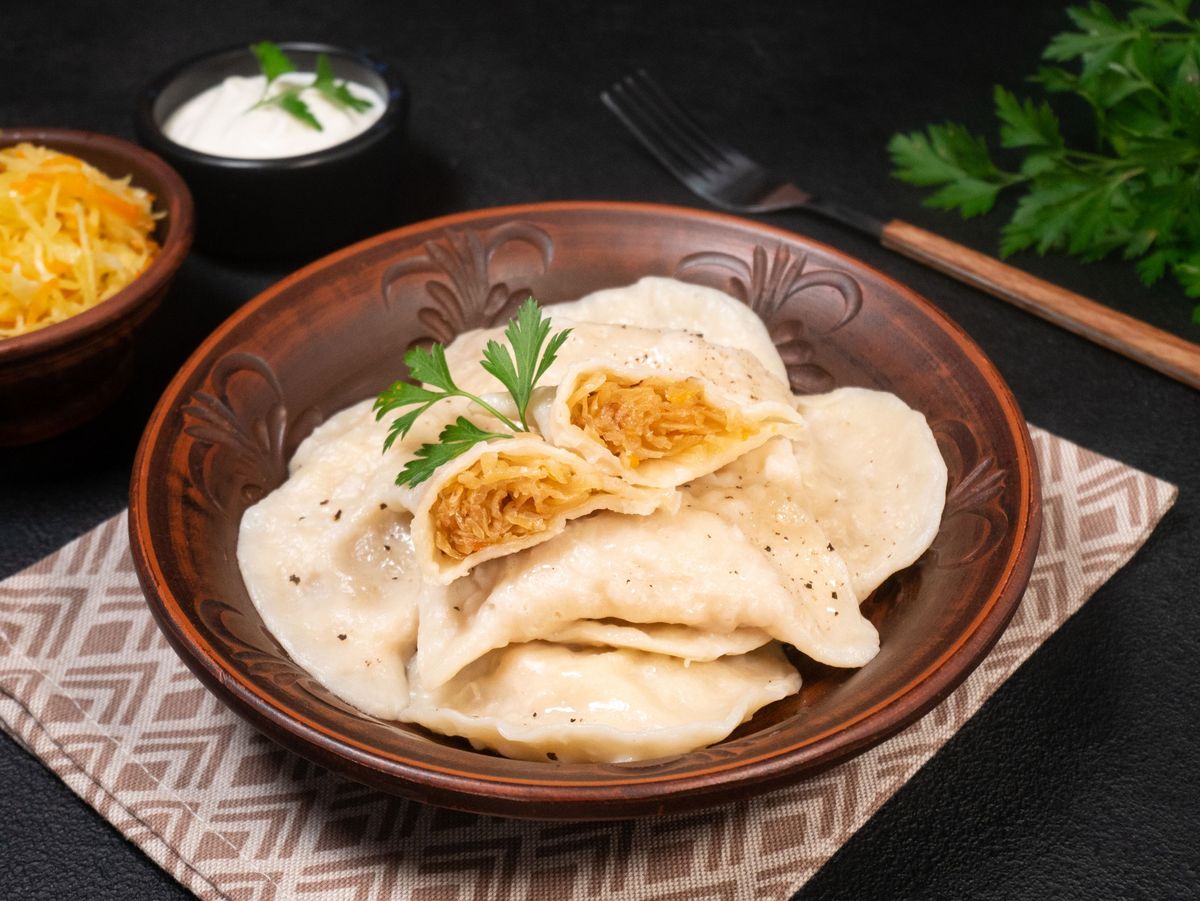 Cabbage and white mushroom pierogy (varenyky) - Premium Handmade Frozen ...